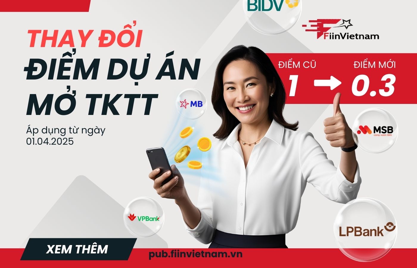 CẬP NHẬT CHÍNH SÁCH ĐIỂM CHIẾN DỊCH MỞ TKTT TỪ 01/04/2025 - Nền tảng ...